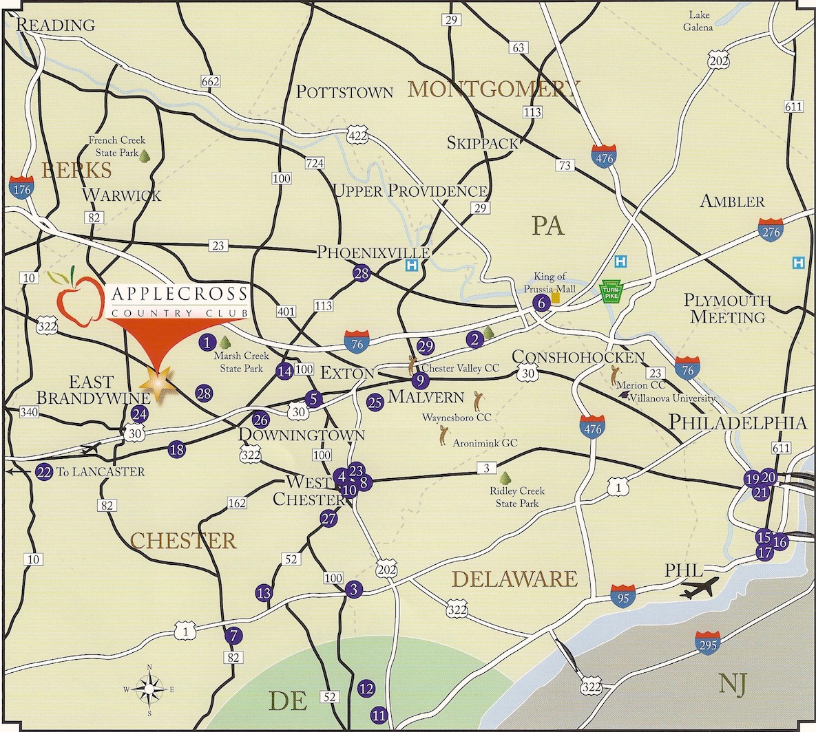 Area Maps and Driving Directions